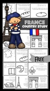 France for Kids Printable Mini Book