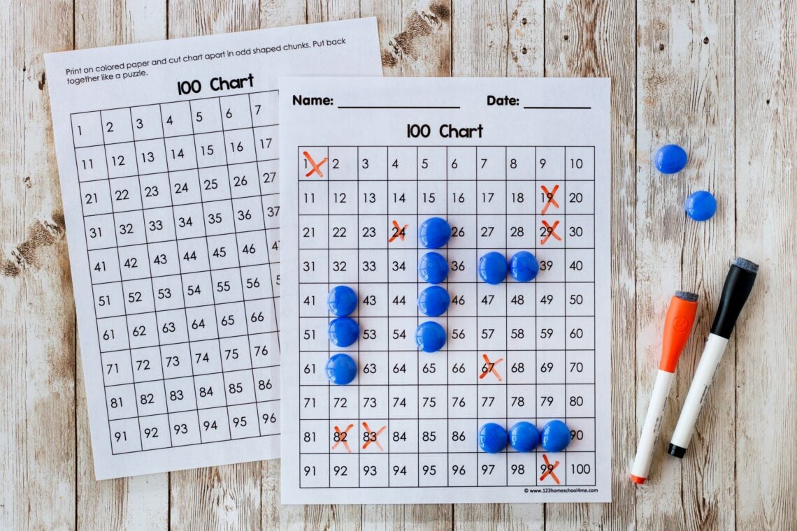 FREE Hundreds Chart Battleship - a Counting to 100 Game