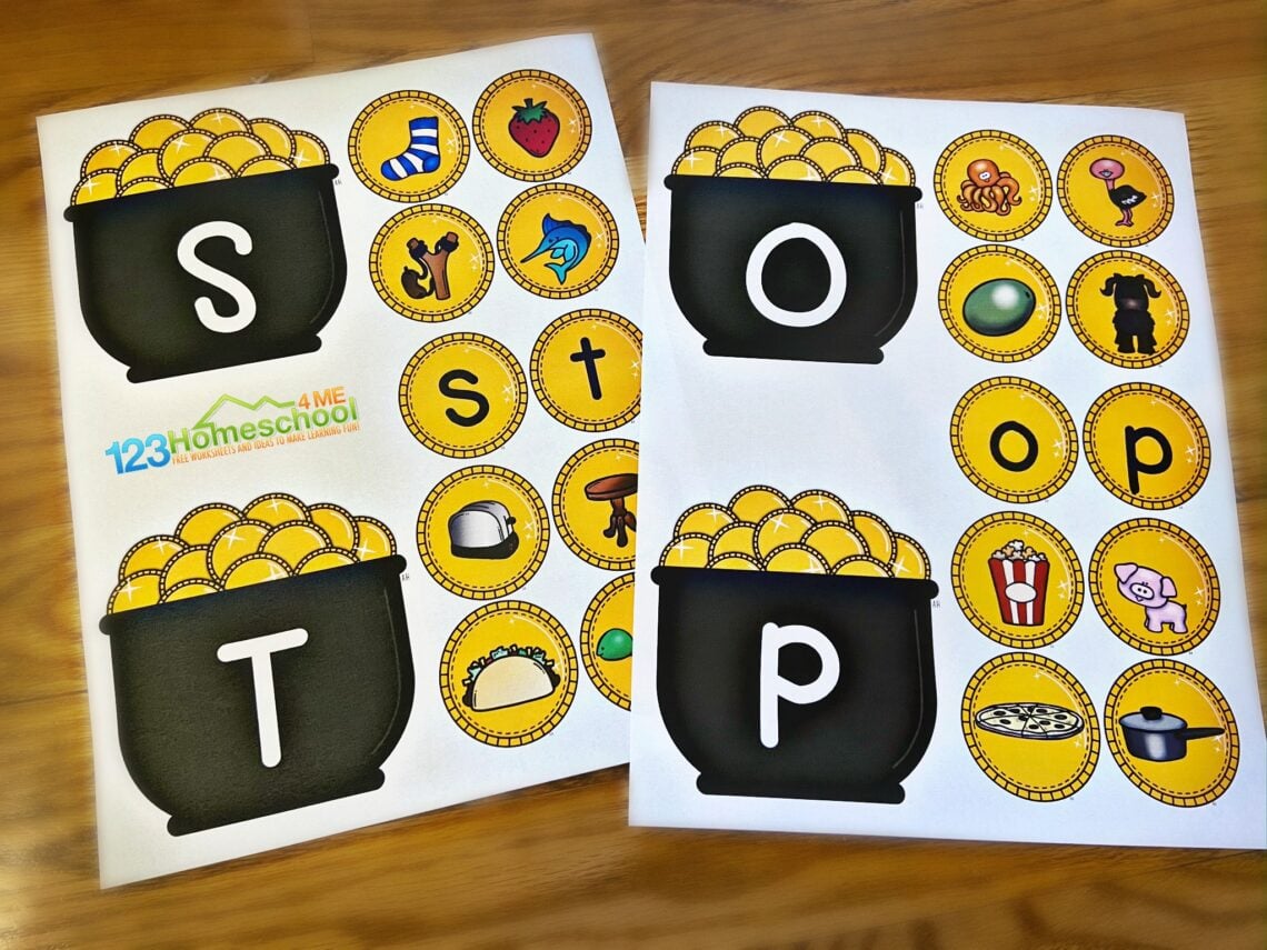 🍀 FREE Pot of Gold Letter Sounds Sort - St Patricks Day Kindergarten ...