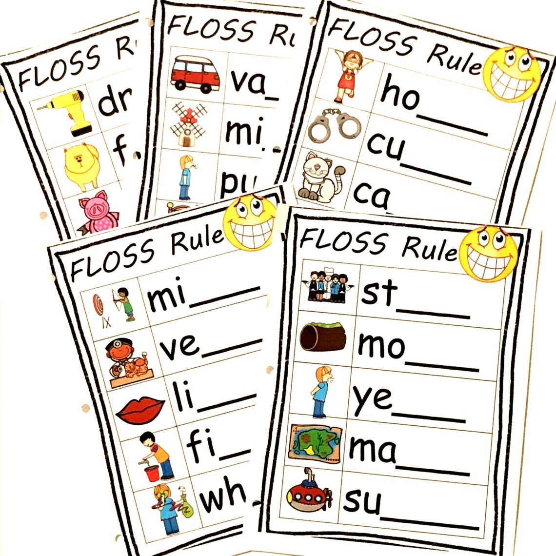 FREE Floss Rule Worksheet