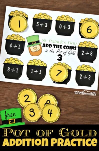 🍀 FREE St Patricks Day Printable Shamrock Syllables Sort Activity