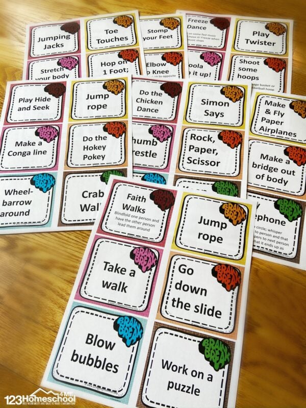 FREE Printable Brain Breaks For Kids free-printable-brain-breaks-for-kids