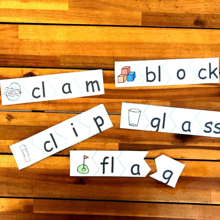 FREE L Blends Puzzles Phonics Activity
