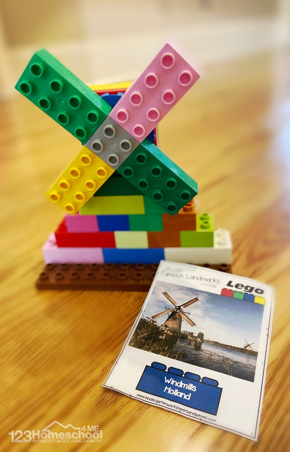 FREE Printable Lego Famous Landmarks Challenge Cards