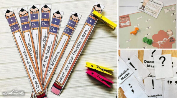 20+ FUN Punctuation Activities and Games for Kids