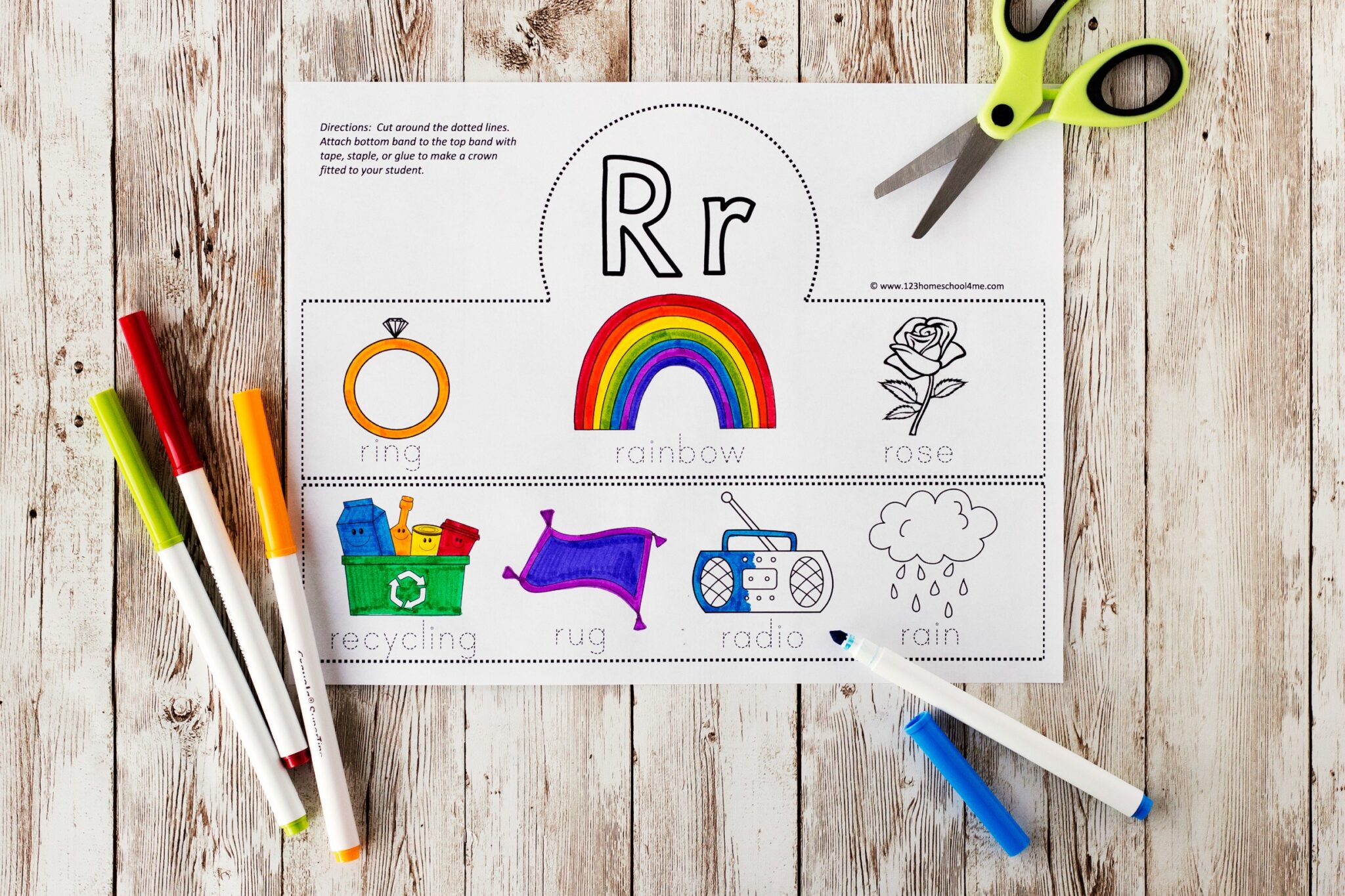 FREE Printable Alphabet Hats Craft for Learning Letters