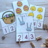 🐰 FREE Printable Preschool Easter Counting Clip Cards