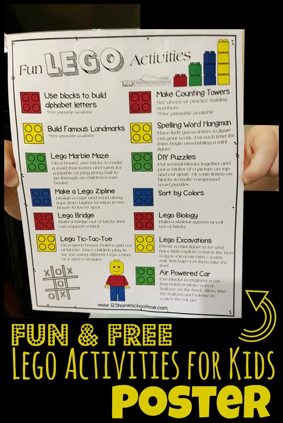 FREE Valentines Day Lego Brick STEM Challenge - Fun Activity for Kids