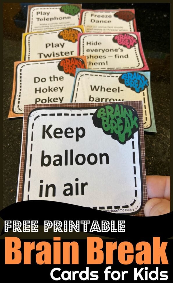 FREE Printable Brain Breaks for Kids