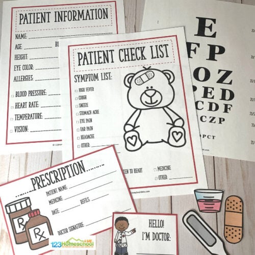 Free Printable Doctor Pretend Play