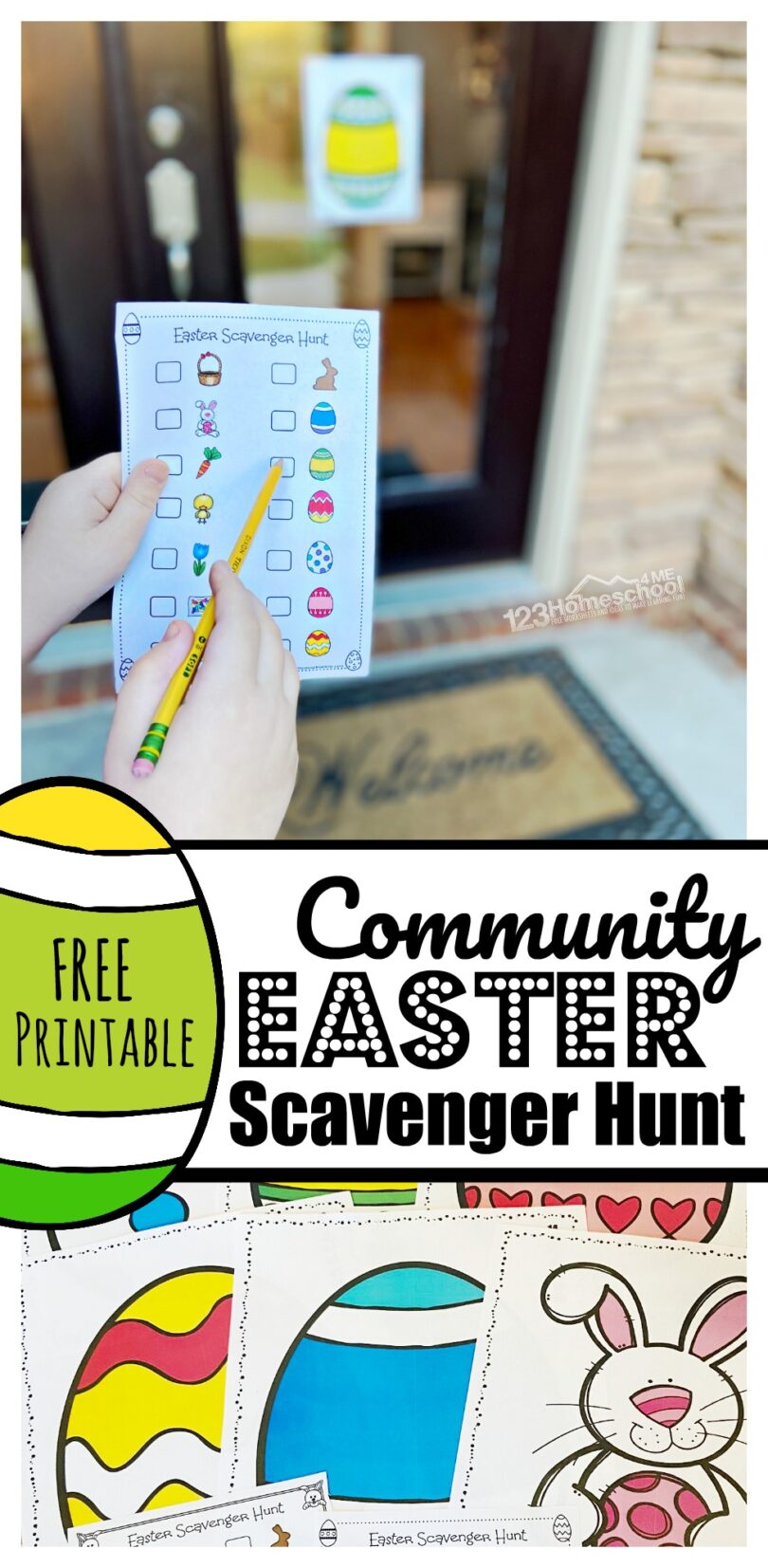 FREE FREE Printable Neighborhood Easter Scavenger Hunt