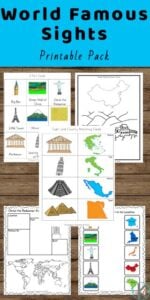 FREE Printable Cut-and-Paste Country Worksheets