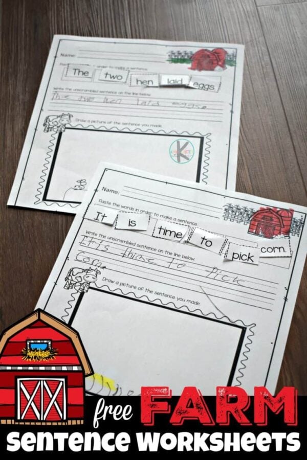 👨‍🌾🚜🐷 HUGE Farm Theme Preschool-K2 - Activities, Crafts, Worksheets