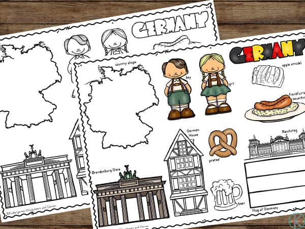 FREE Germany for Kids Printable Book