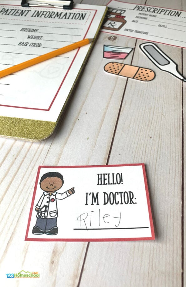 🩺 Free Printable Doctor Pretend Play