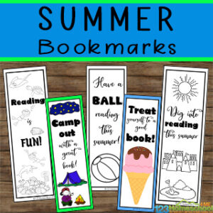📕 Summer FREE Printable Bookmarks