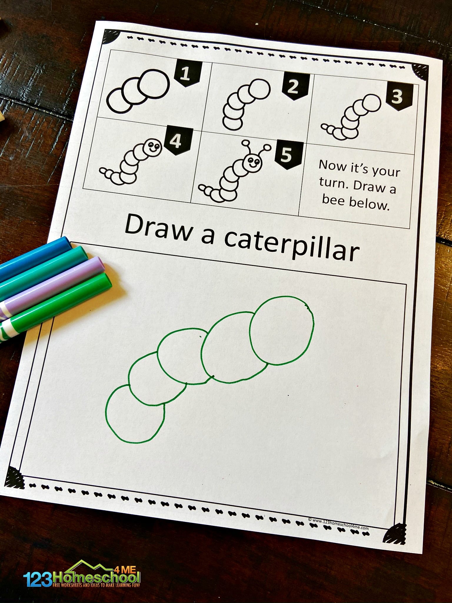 ️ FREE Printable SPRING Directed Drawing Worksheets for Kids
