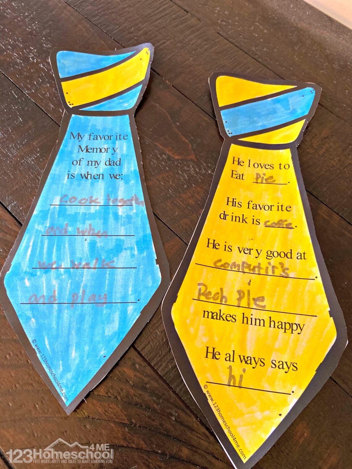 FREE Printable Fathers Day Craft