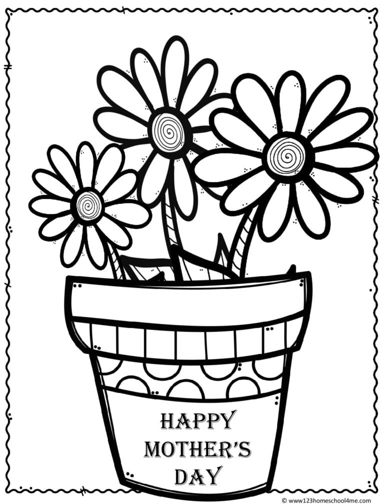 🖍 FREE Printable Mothers Day Coloring Pages