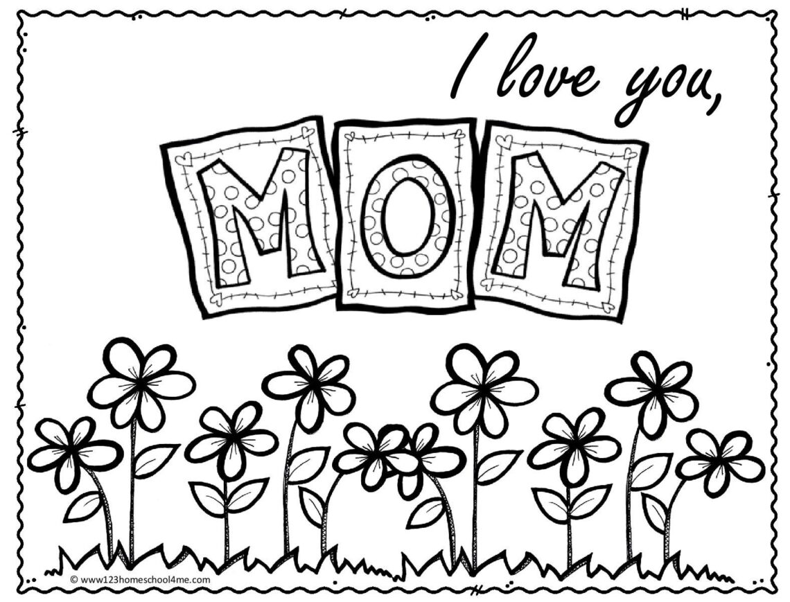 🖍 FREE Printable Mothers Day Coloring Pages