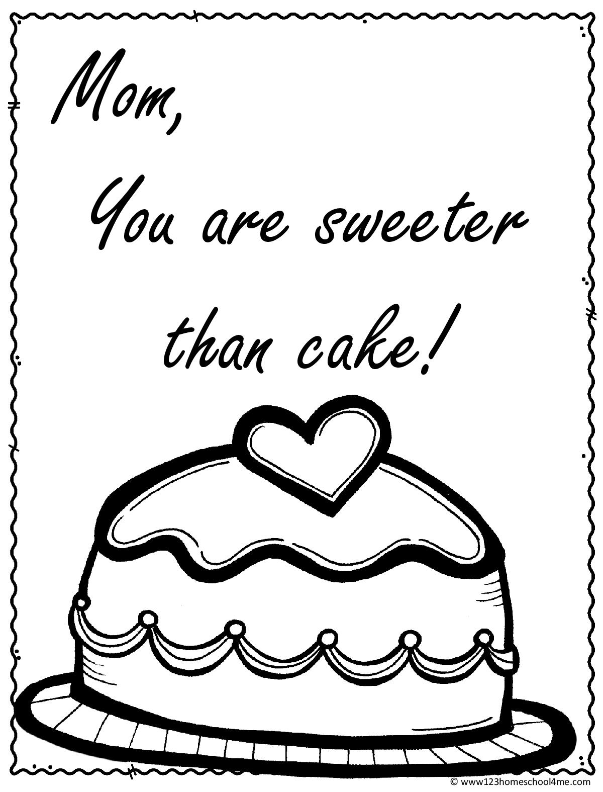 🖍 FREE Printable Mothers Day Coloring Pages