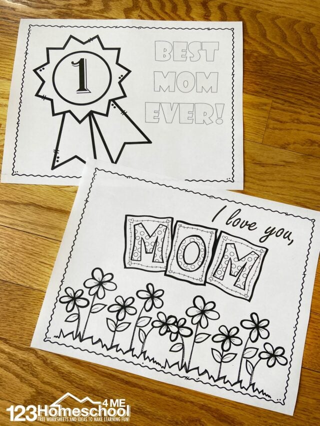 🖍 FREE Printable Mothers Day Coloring Pages