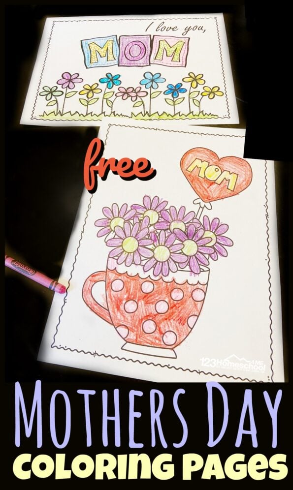 🖍 FREE Printable Mothers Day Coloring Pages