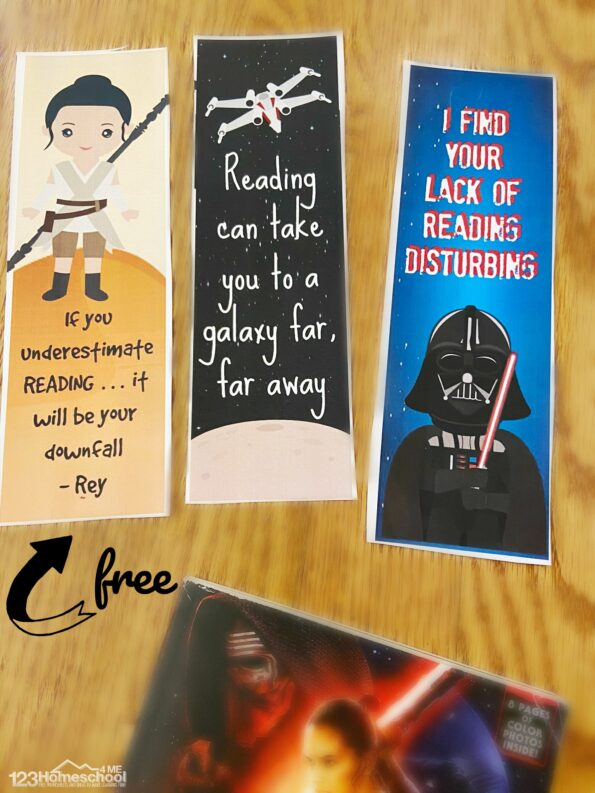 FREE Printable Star Wars Bookmarks