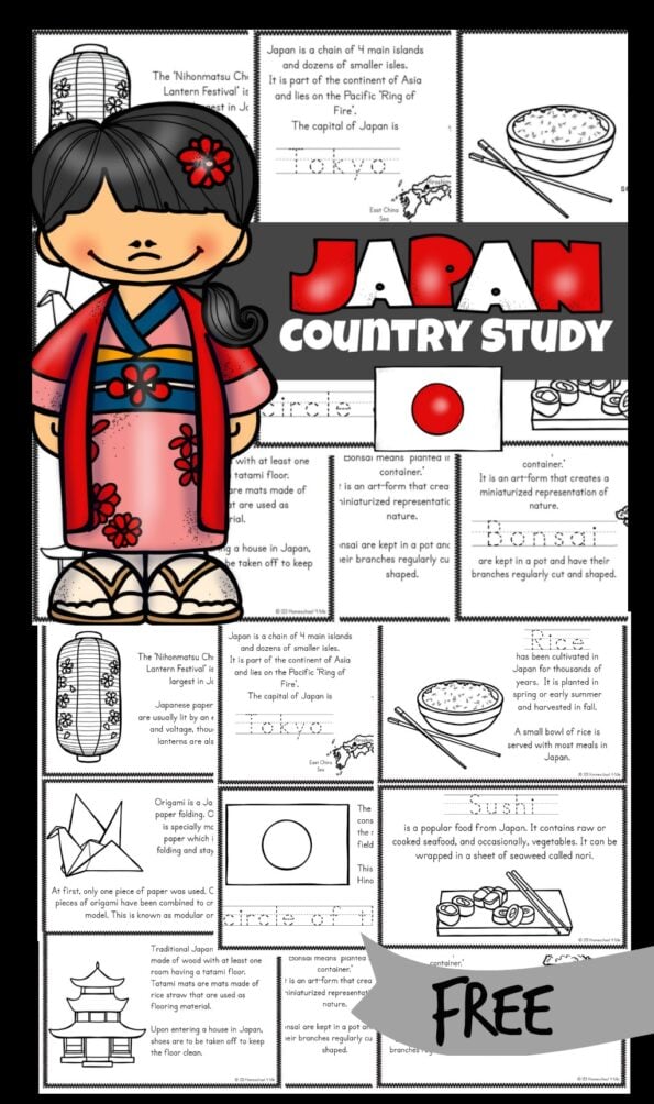 FREE Printable Cut-and-Paste Country Worksheets