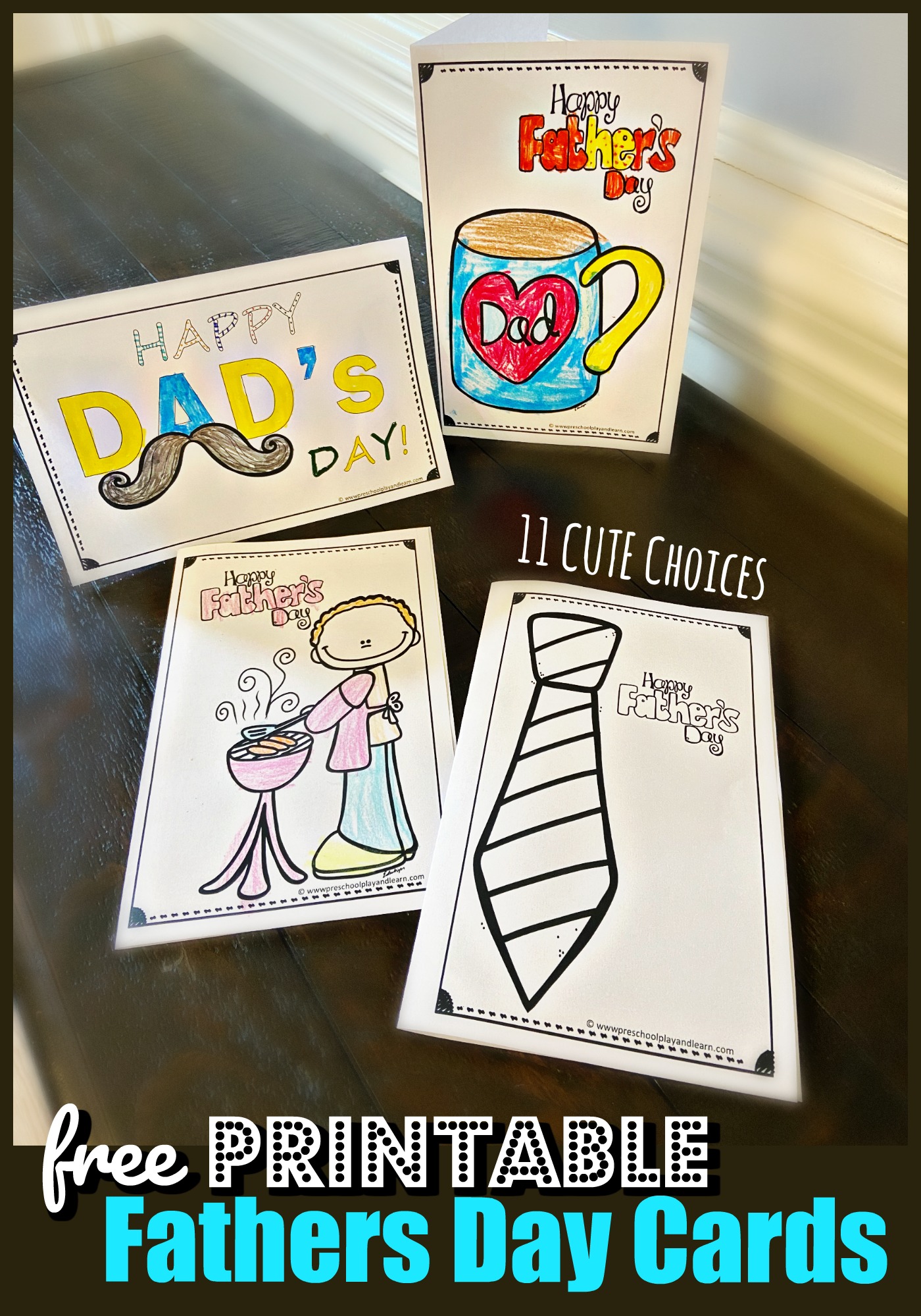 40+ Homemade Fathers Day Cards for Kids to Make