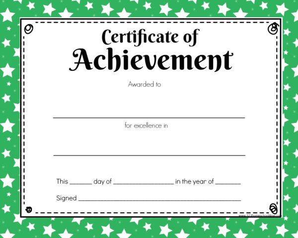 FREE Printable Certificates for Kids
