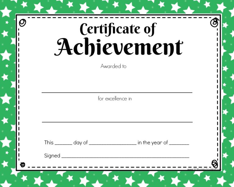 FREE Printable Certificates for Kids