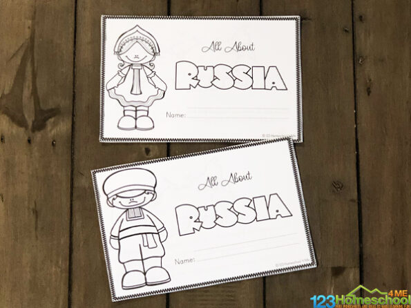 FREE Russia for Kids Printable Book to Read, Color, & Learn