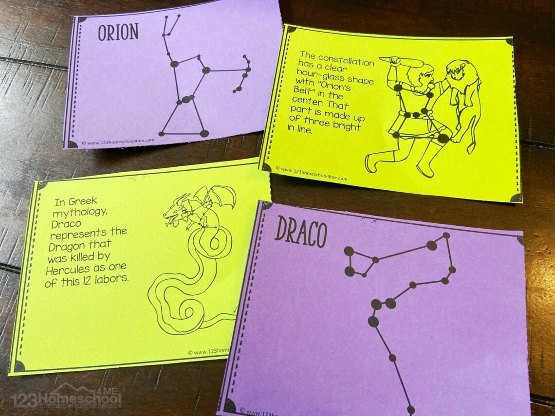 ⭐ FREE Printable Constellation Flashcards