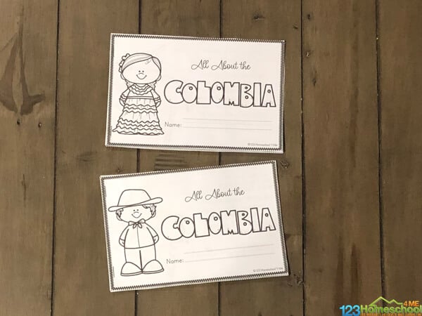 FREE Colombia For Kids Printable Book