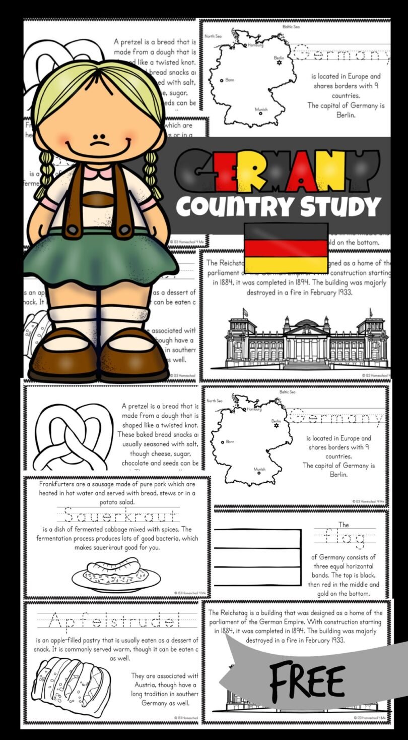 FREE Germany for Kids Printable Book