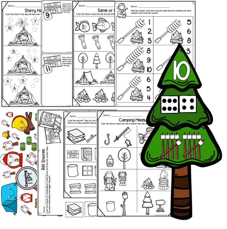 Letter C - Camping Theme Printables