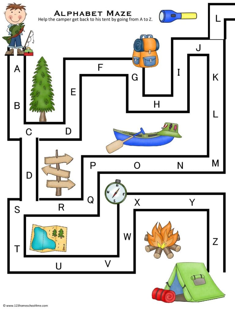 ️ FREE Printable ABC Alphabet Mazes for Pre-k and Kindergarten