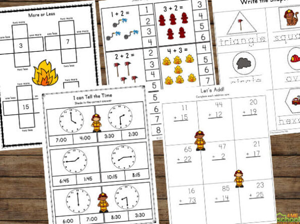 🔥🚒 FREE Free Printable Firefighter Worksheets for Kids