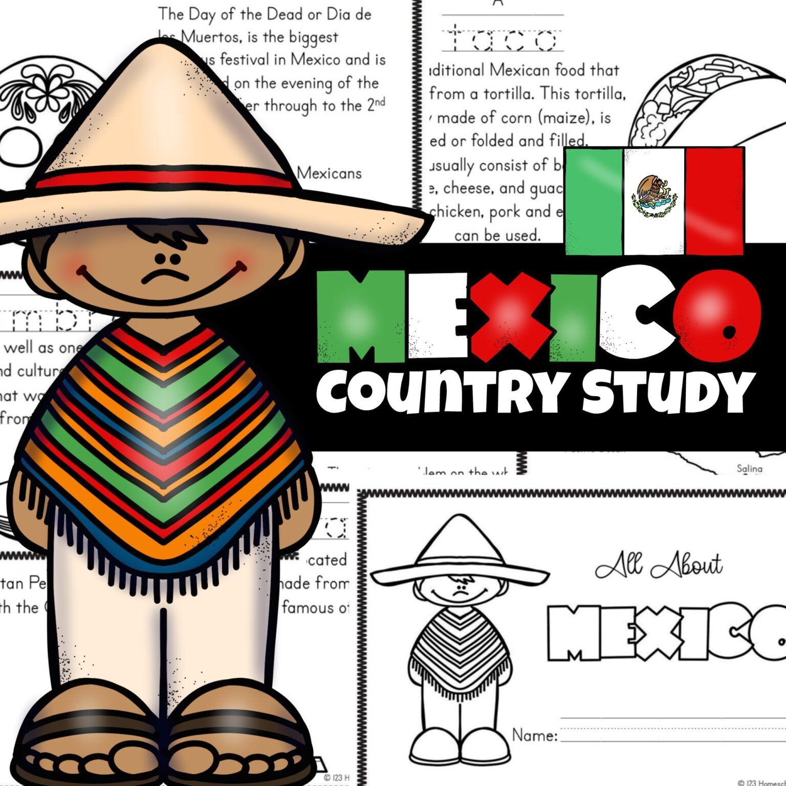 ? FREE Printable Mexico for Kids Worksheets