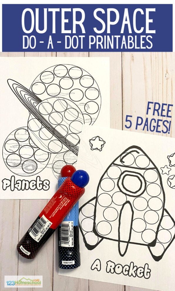 FREE Space Do A Dot Printables