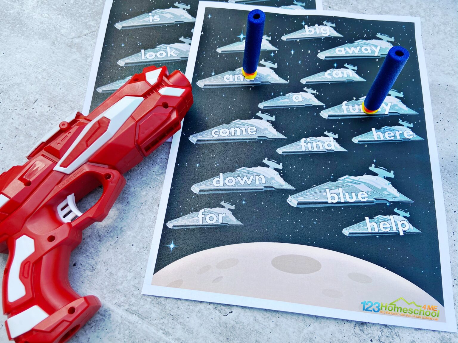 FREE Printable Star Wars Sight Words Practice Activity for Kids