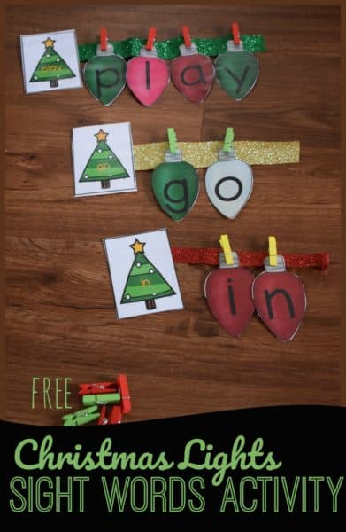 🎄 FREE Christmas Sight Words Coloring Sheets