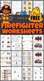 🔥🚒 FREE Free Printable Firefighter Worksheets for Kids