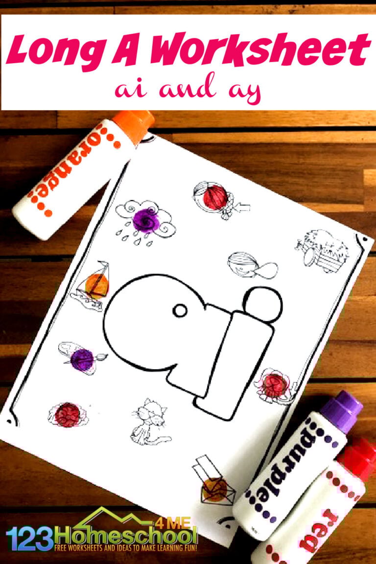Free Printable Long a Vowel Worksheet Activity