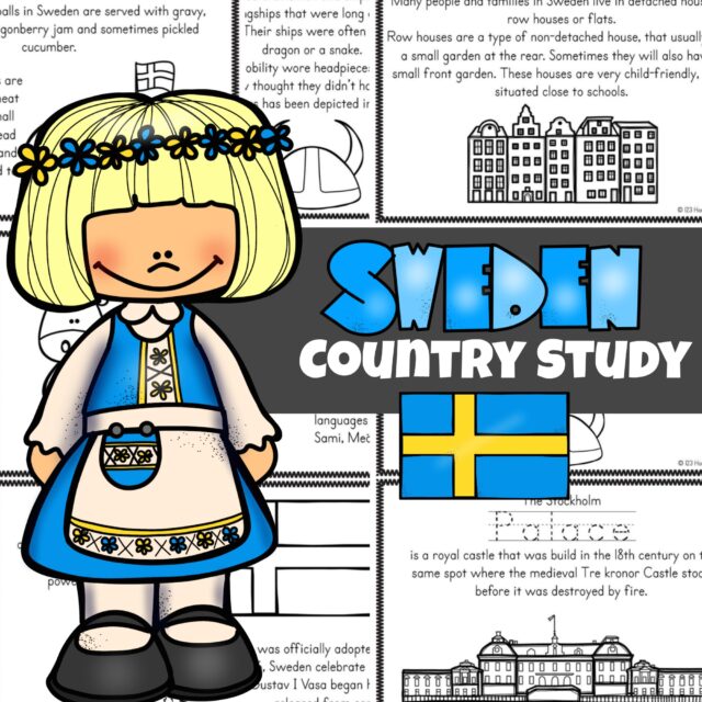 FREE Sweden For Kids Printable Reader Printable Book
