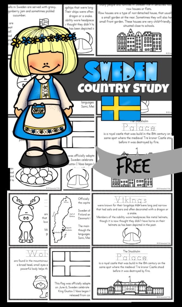 FREE Sweden For Kids Printable Reader Printable Book