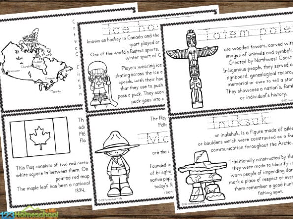 🍁 FREE Printable Canada for Kids Reader to Color, Read, and Learn!