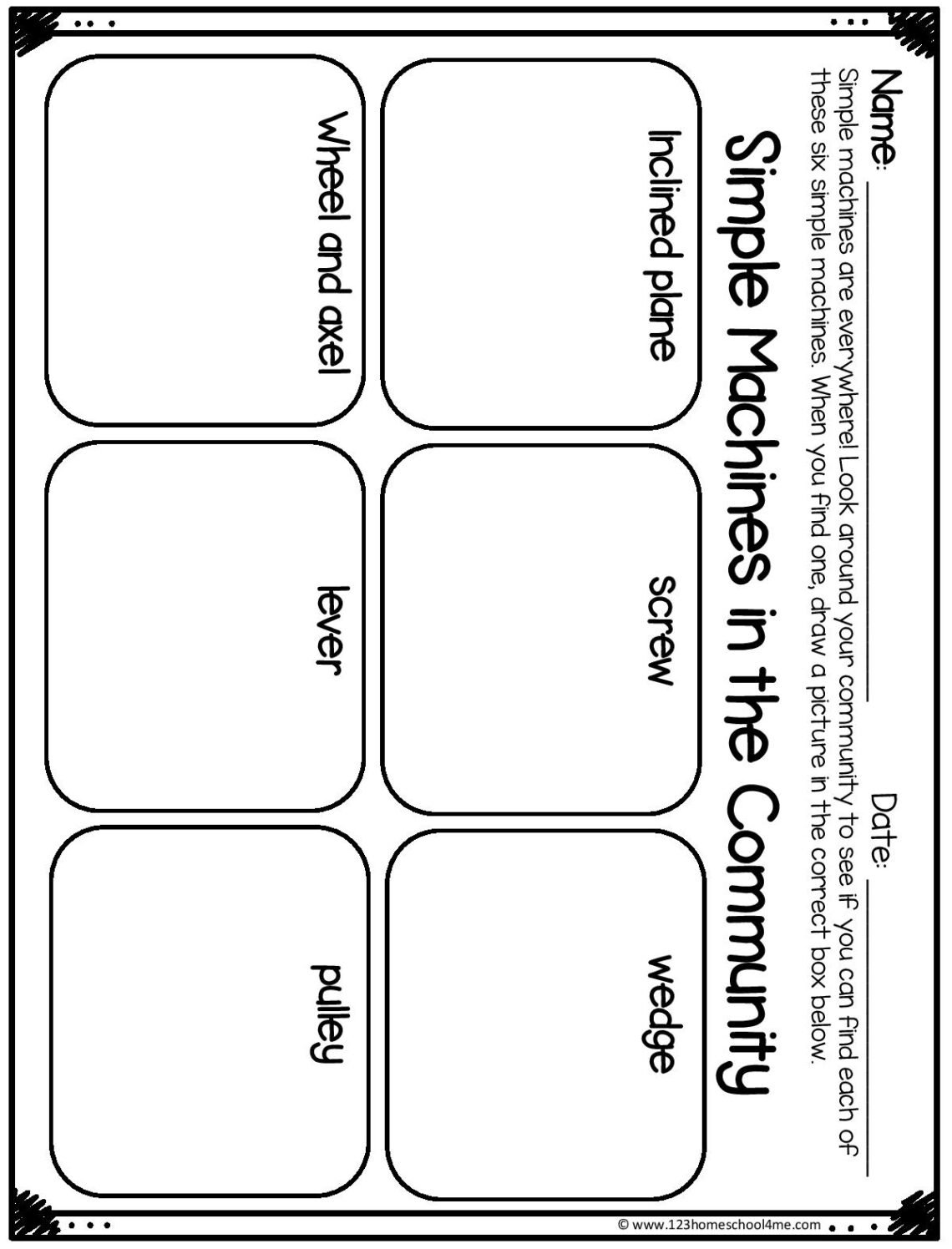 FREE Simple Machines Worksheets