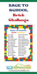 FREE Lego Alphabet Letters Printable